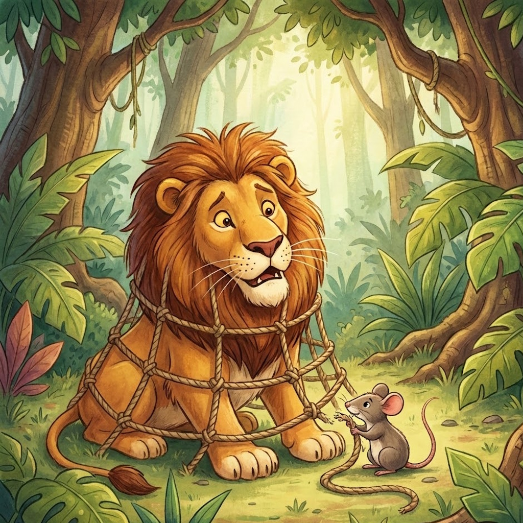 Cuento 'El león y el ratón' - psicologia.com